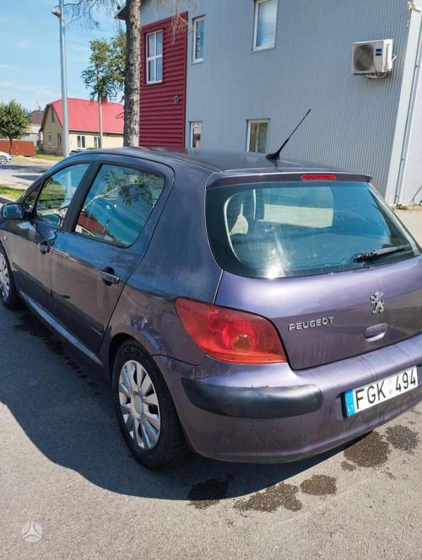 Violet Peugeot 307 2001 in Panevezys, with an engine capacity of 2.00 L and mileage of 326 thousand km for 500 €, photo 3 on AUTOMOTO.COM.LV