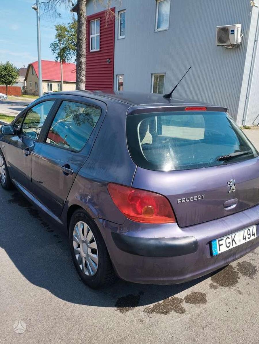 Violet Peugeot 307 2001 in Panevezys, with an engine capacity of 2.00 L and mileage of 326 thousand km for 500 €, photo 3 on AUTOMOTO.COM.LV