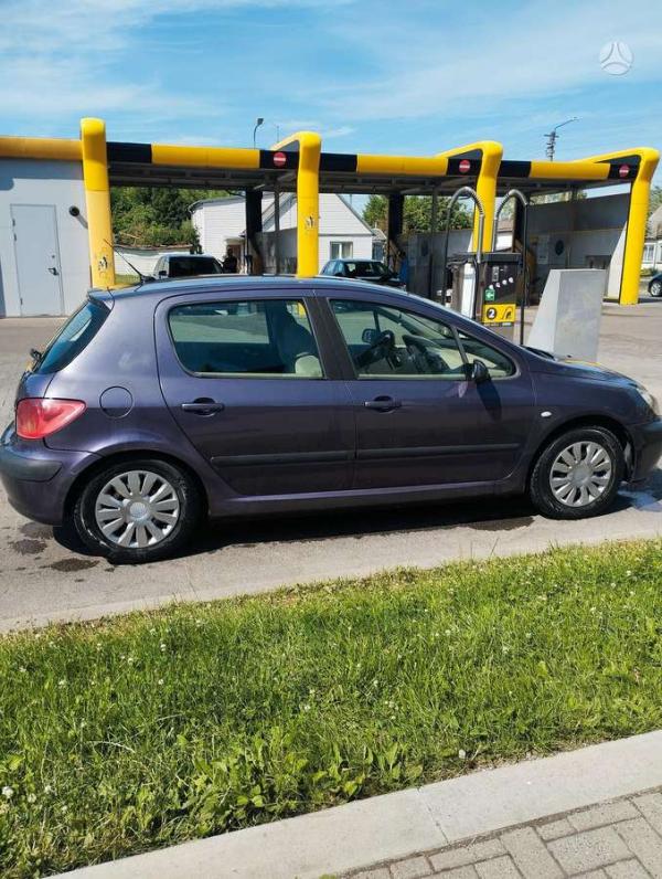Violet Peugeot 307 2001 in Panevezys, with an engine capacity of 2.00 L and mileage of 326 thousand km for 500 €, photo 4 on AUTOMOTO.COM.LV