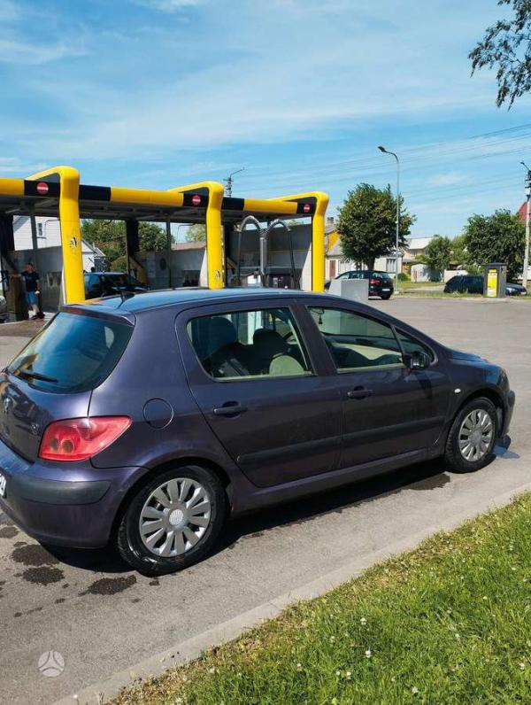 Violet Peugeot 307 2001 in Panevezys, with an engine capacity of 2.00 L and mileage of 326 thousand km for 500 €, photo 5 on AUTOMOTO.COM.LV