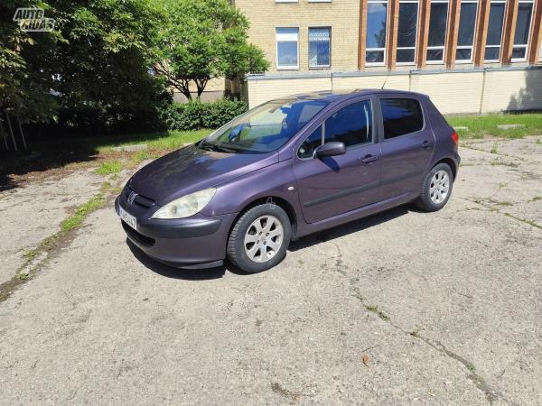 Violets Peugeot 307 2002 Panevēža, ar dzinēja tilpumu 1.60 L un nobraukumu 300 tūkst. km par 650 €, foto 1 vietnē AUTOMOTO.COM.LV