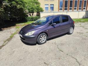 Violet Peugeot 307 2002 in Panevezys, with an engine capacity of 1.60 L and mileage of 300 thousand km for 650 €, photo  on AUTOMOTO.COM.LV