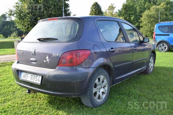 Violets Peugeot 307 2003 Valmiera, ar dzinēja tilpumu 1.60 L un nobraukumu 340 tūkst. km par 990 €, foto 2 vietnē AUTOMOTO.COM.LV