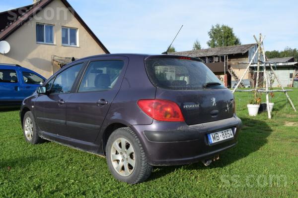 Violets Peugeot 307 2003 Valmiera, ar dzinēja tilpumu 1.60 L un nobraukumu 340 tūkst. km par 990 €, foto 3 vietnē AUTOMOTO.COM.LV
