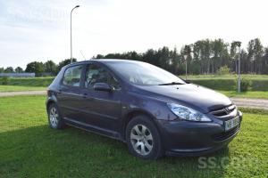 Violet Peugeot 307 2003 in Valmiera, with an engine capacity of 1.60 L and mileage of 340 thousand km for 990 €, photo 5 on AUTOMOTO.COM.LV