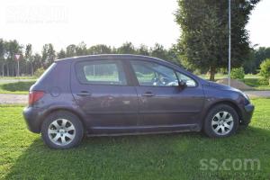 Violet Peugeot 307 2003 in Valmiera, with an engine capacity of 1.60 L and mileage of 340 thousand km for 990 €, photo 6 on AUTOMOTO.COM.LV