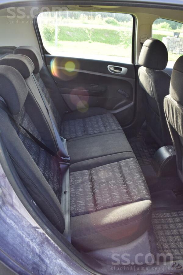 Violets Peugeot 307 2003 Valmiera, ar dzinēja tilpumu 1.60 L un nobraukumu 340 tūkst. km par 990 €, foto 9 vietnē AUTOMOTO.COM.LV