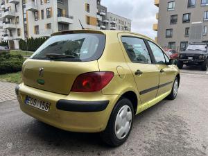 Dzeltens Peugeot 307 2001 Viļņa, ar dzinēja tilpumu 1.60 L un nobraukumu 250 tūkst. km par 580 €, foto 6 vietnē AUTOMOTO.COM.LV