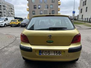 Dzeltens Peugeot 307 2001 Viļņa, ar dzinēja tilpumu 1.60 L un nobraukumu 250 tūkst. km par 580 €, foto 7 vietnē AUTOMOTO.COM.LV