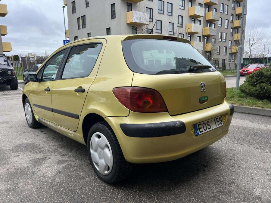 Dzeltens Peugeot 307 2001 Viļņa, ar dzinēja tilpumu 1.60 L un nobraukumu 250 tūkst. km par 580 €, foto 8 vietnē AUTOMOTO.COM.LV
