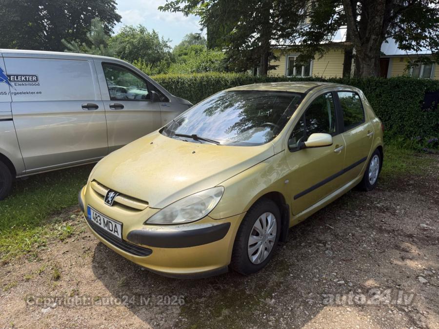 Желтый Пежо 307 2002 в Таллин, объемом двигателя 1.60 л и пробегом 101 тыс. км за 750 €, фото 1 на AUTOMOTO.COM.LV