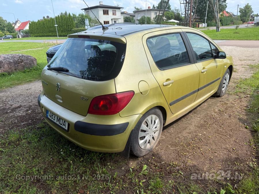 Желтый Пежо 307 2002 в Таллин, объемом двигателя 1.60 л и пробегом 101 тыс. км за 750 €, фото 4 на AUTOMOTO.COM.LV