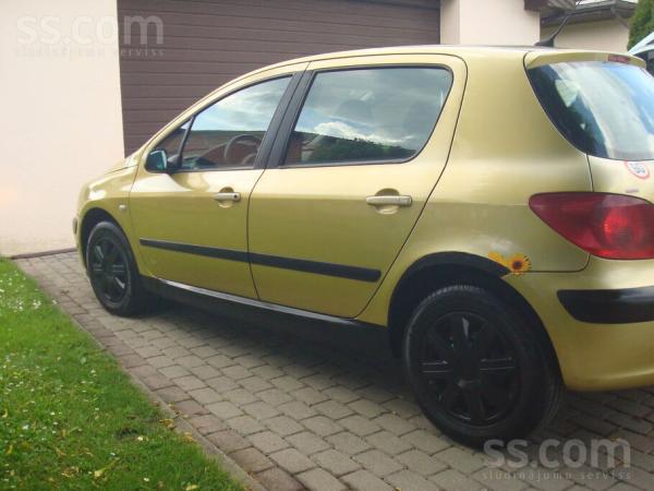 Dzeltens Peugeot 307 2003 Cēsis, ar dzinēja tilpumu 1.60 L un nobraukumu 178 tūkst. km par 990 €, foto 5 vietnē AUTOMOTO.COM.LV