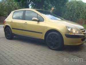 Dzeltens Peugeot 307 2003 Cēsis, ar dzinēja tilpumu 1.60 L un nobraukumu 178 tūkst. km par 990 €, foto 6 vietnē AUTOMOTO.COM.LV