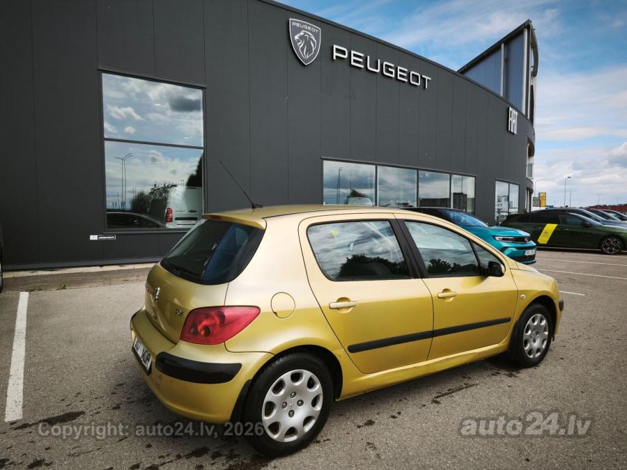Dzeltens Peugeot 307 2003 Tallina, ar dzinēja tilpumu 1.60 L un nobraukumu 120 tūkst. km par 1500 €, foto 4 vietnē AUTOMOTO.COM.LV
