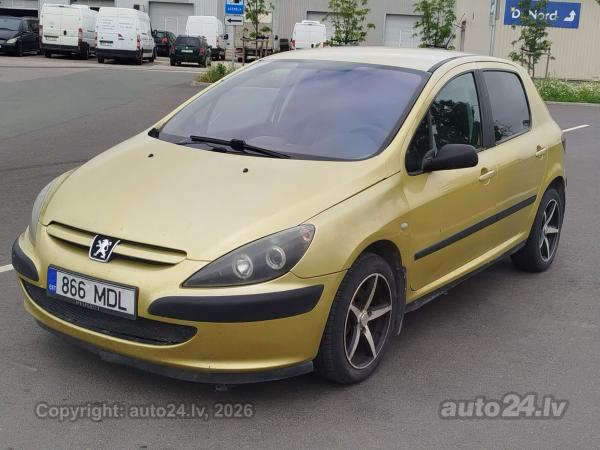 Dzeltens Peugeot 307 2003 Tartu, ar dzinēja tilpumu 1.60 L un nobraukumu 315 tūkst. km par 490 €, foto 1 vietnē AUTOMOTO.COM.LV