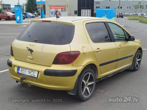 Dzeltens Peugeot 307 2003 Tartu, ar dzinēja tilpumu 1.60 L un nobraukumu 315 tūkst. km par 490 €, foto 3 vietnē AUTOMOTO.COM.LV