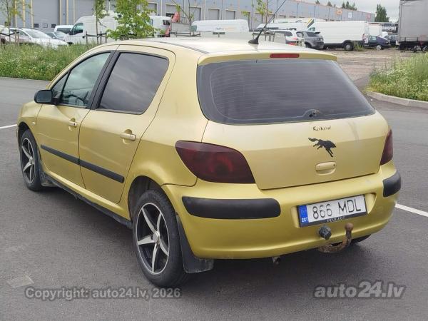 Dzeltens Peugeot 307 2003 Tartu, ar dzinēja tilpumu 1.60 L un nobraukumu 315 tūkst. km par 490 €, foto 4 vietnē AUTOMOTO.COM.LV