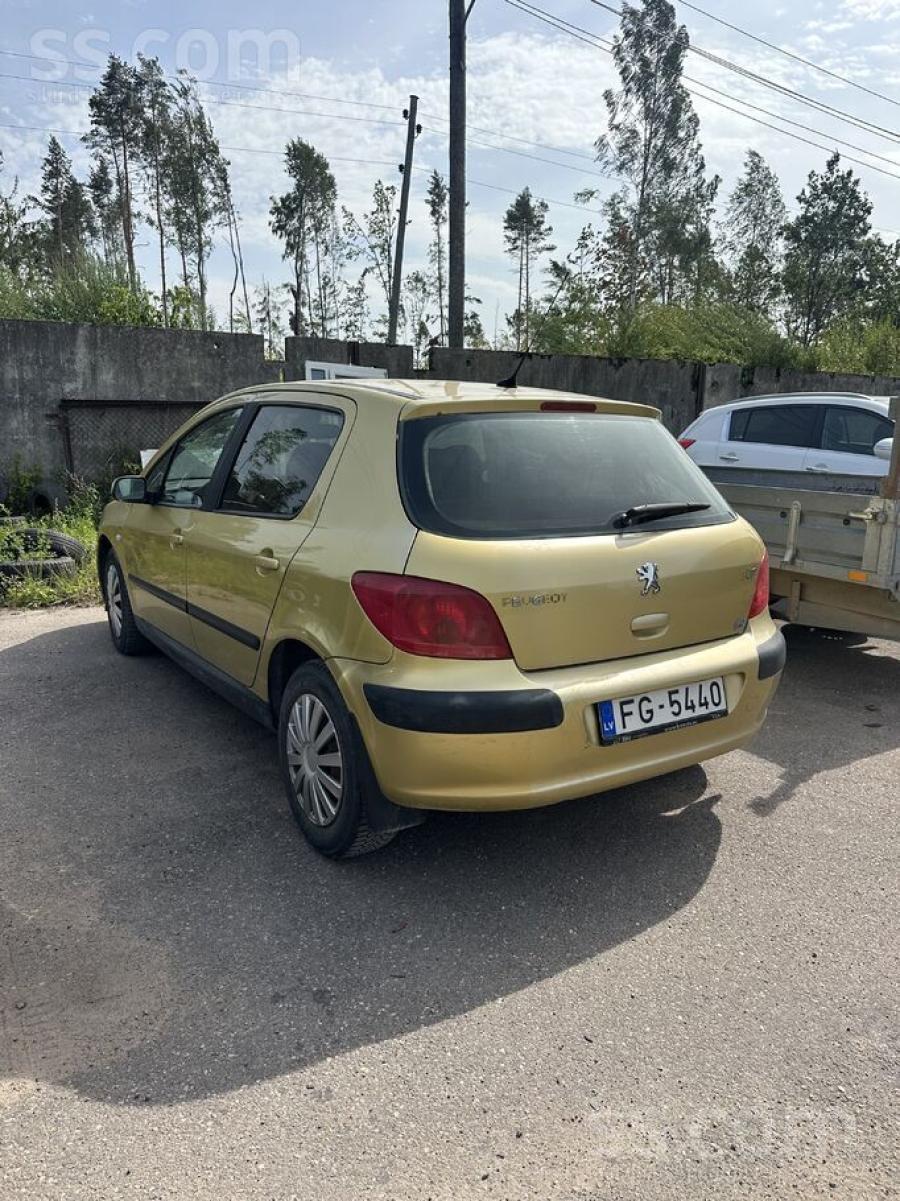Dzeltens Peugeot 307 2004 Jelgava, ar dzinēja tilpumu 1.60 L un nobraukumu 145 tūkst. km par 650 €, foto 3 vietnē AUTOMOTO.COM.LV