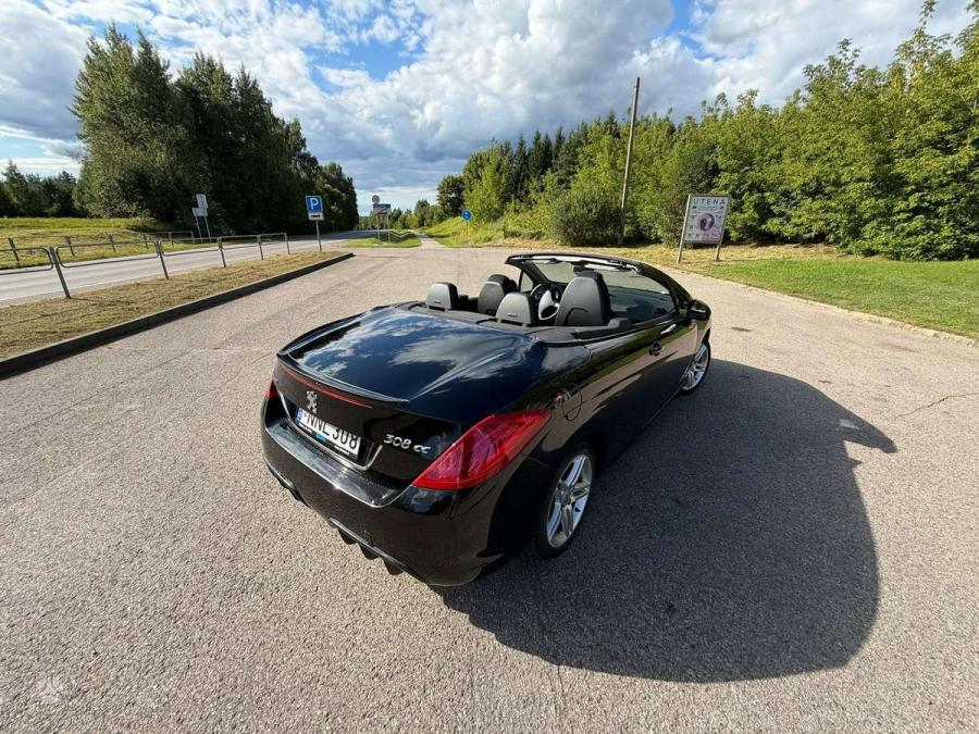 Black Peugeot 308 2010 in Utena, with an engine capacity of 1.60 L and mileage of 194 thousand km for 3900 €, photo 9 on AUTOMOTO.COM.LV