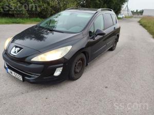 Black Peugeot 308 2009 in Jelgava, with an engine capacity of 1.60 L and mileage of 382 thousand km for 650 €, photo  on AUTOMOTO.COM.LV