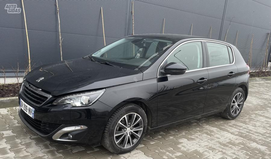 Black Peugeot 308 2015 in Vilnius, with an engine capacity of 1.20 L and mileage of 183 thousand km for 5490 €, photo 1 on AUTOMOTO.COM.LV