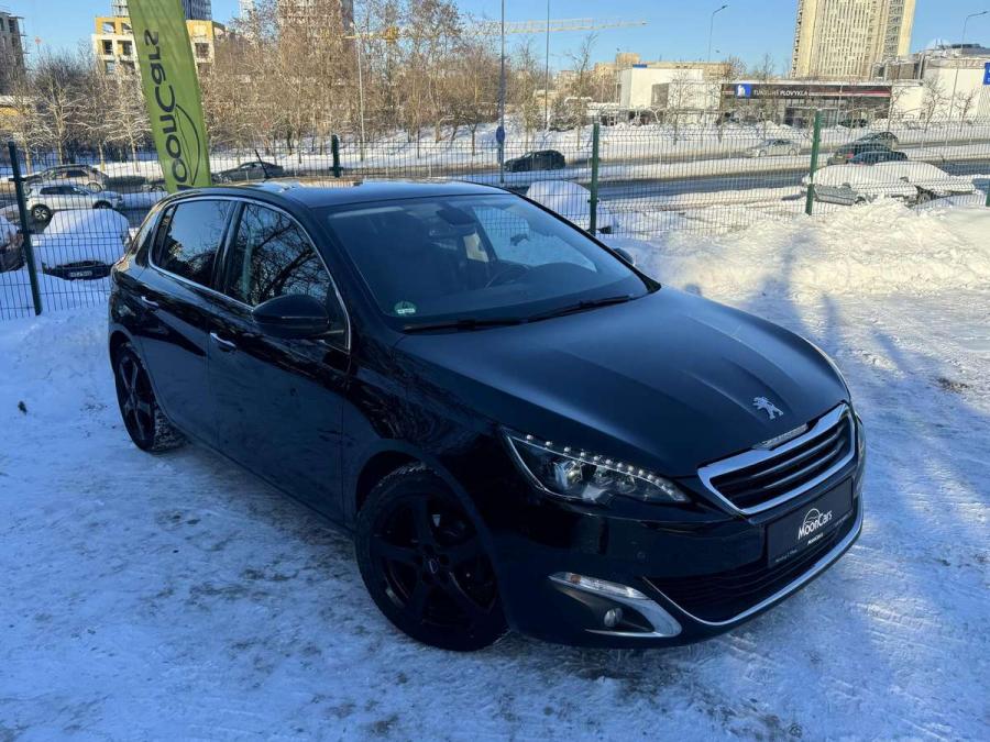 Black Peugeot 308 2015 in Vilnius, with an engine capacity of 1.20 L and mileage of 125 thousand km for 7900 €, photo 2 on AUTOMOTO.COM.LV