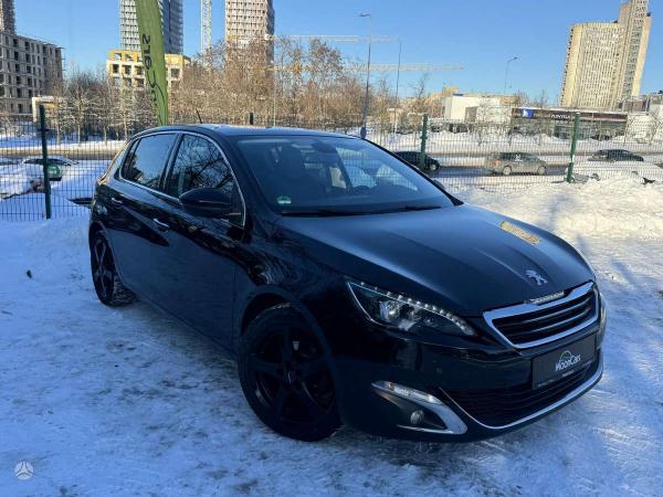 Black Peugeot 308 2015 in Vilnius, with an engine capacity of 1.20 L and mileage of 125 thousand km for 7900 €, photo 3 on AUTOMOTO.COM.LV
