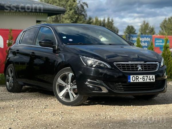 Black Peugeot 308 2015 in Jelgava, with an engine capacity of 1.20 L and mileage of 0 thousand km for 6690 €, photo 4 on AUTOMOTO.COM.LV