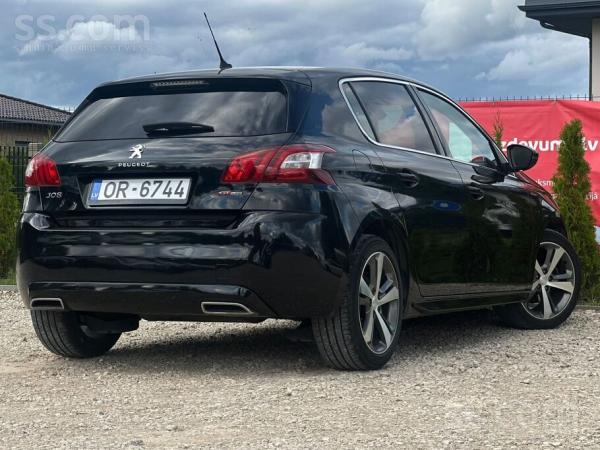 Black Peugeot 308 2015 in Jelgava, with an engine capacity of 1.20 L and mileage of 0 thousand km for 6690 €, photo 5 on AUTOMOTO.COM.LV