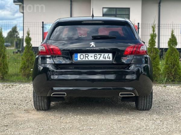Black Peugeot 308 2015 in Jelgava, with an engine capacity of 1.20 L and mileage of 0 thousand km for 6690 €, photo 6 on AUTOMOTO.COM.LV