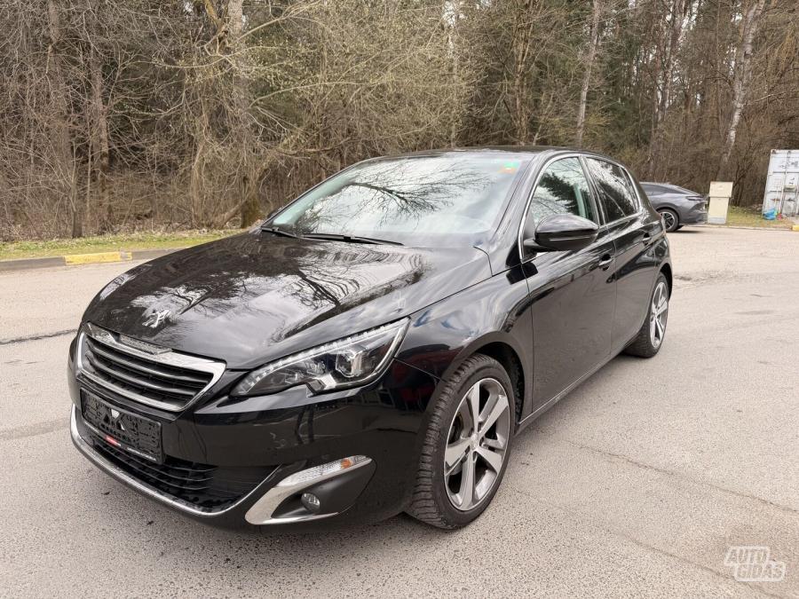 Black Peugeot 308 2016 in Vilnius, with an engine capacity of 1.60 L and mileage of 190 thousand km for 6950 €, photo 3 on AUTOMOTO.COM.LV