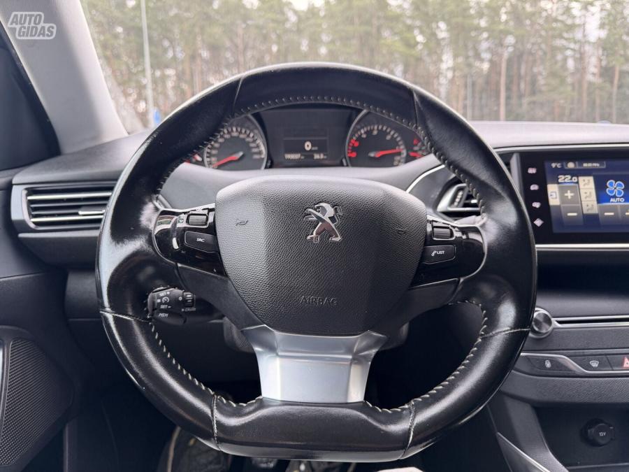 Black Peugeot 308 2016 in Vilnius, with an engine capacity of 1.60 L and mileage of 190 thousand km for 6950 €, photo 18 on AUTOMOTO.COM.LV