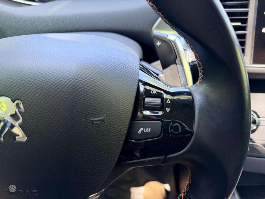 Black Peugeot 308 2018 in Taurage, with an engine capacity of 1.20 L and mileage of 108 thousand km for 7499 €, photo 16 on AUTOMOTO.COM.LV