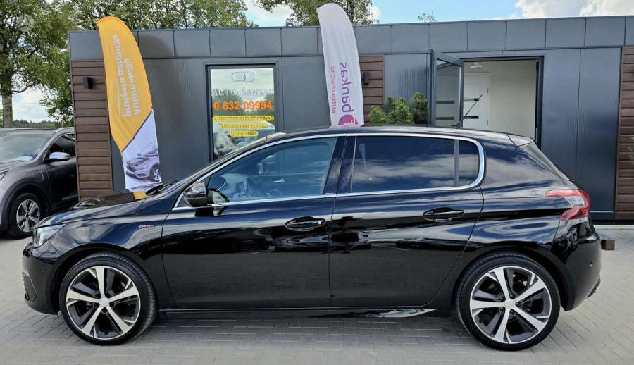 Black Peugeot 308 2018 in Taurage, with an engine capacity of 1.20 L and mileage of 125 thousand km for 6800 €, photo 6 on AUTOMOTO.COM.LV