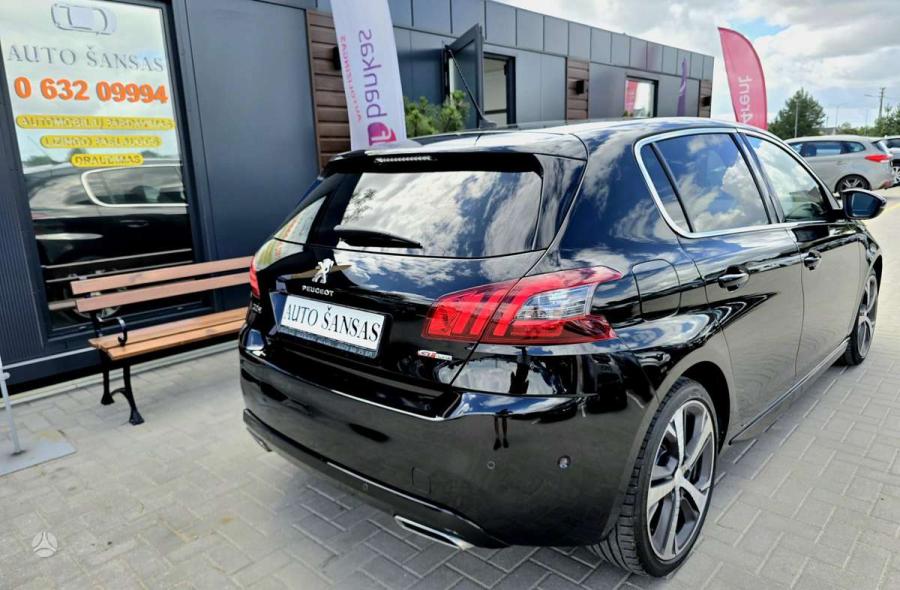 Black Peugeot 308 2018 in Taurage, with an engine capacity of 1.20 L and mileage of 125 thousand km for 6800 €, photo 13 on AUTOMOTO.COM.LV