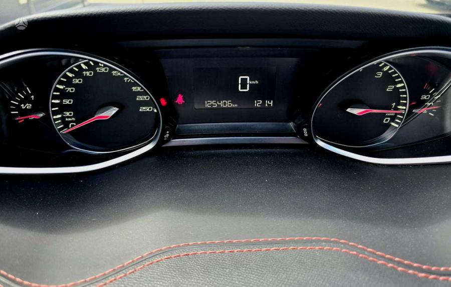 Black Peugeot 308 2018 in Taurage, with an engine capacity of 1.20 L and mileage of 125 thousand km for 6800 €, photo 18 on AUTOMOTO.COM.LV