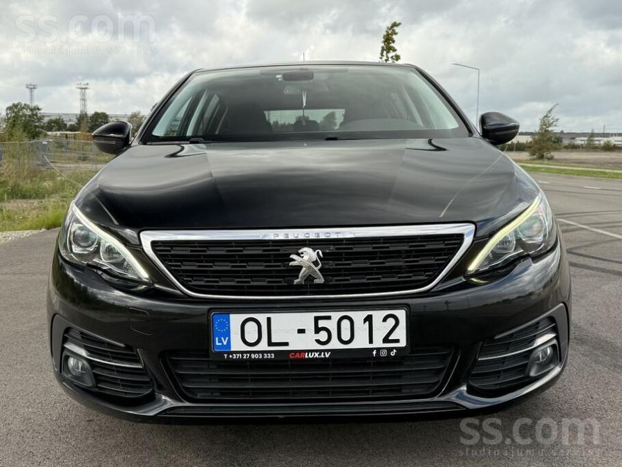 Black Peugeot 308 2018 in Liepaja, with an engine capacity of 1.20 L and mileage of 106 thousand km for 8900 €, photo 8 on AUTOMOTO.COM.LV