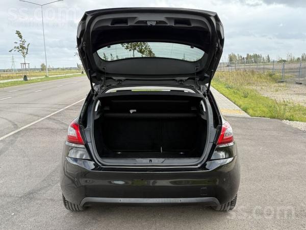 Black Peugeot 308 2018 in Liepaja, with an engine capacity of 1.20 L and mileage of 106 thousand km for 8900 €, photo 10 on AUTOMOTO.COM.LV