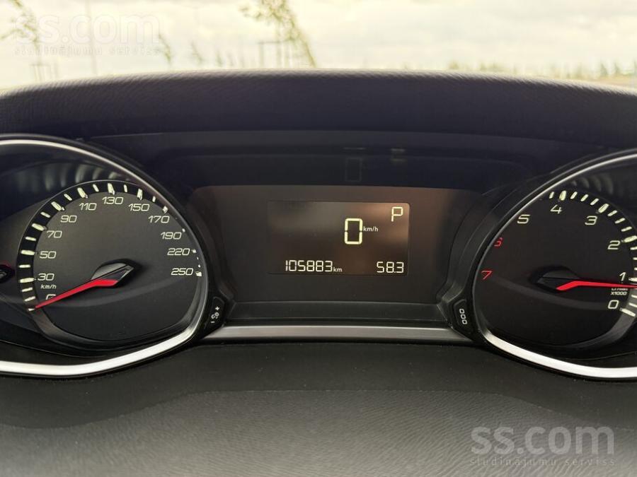 Black Peugeot 308 2018 in Liepaja, with an engine capacity of 1.20 L and mileage of 106 thousand km for 8900 €, photo 25 on AUTOMOTO.COM.LV