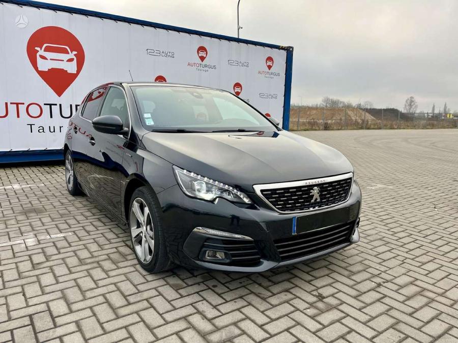 Black Peugeot 308 2019 in Taurage, with an engine capacity of 1.50 L and mileage of 125 thousand km for 9200 €, photo 3 on AUTOMOTO.COM.LV