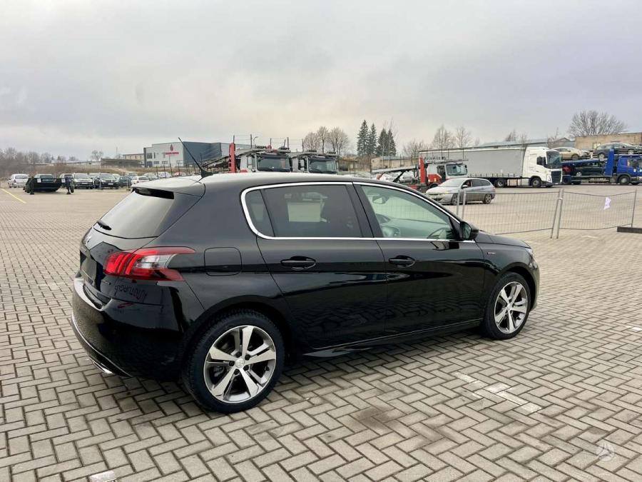 Black Peugeot 308 2019 in Taurage, with an engine capacity of 1.50 L and mileage of 125 thousand km for 9200 €, photo 7 on AUTOMOTO.COM.LV
