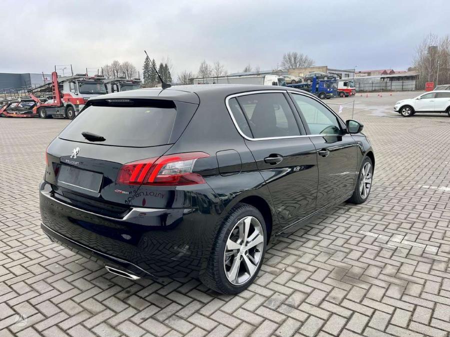 Black Peugeot 308 2019 in Taurage, with an engine capacity of 1.50 L and mileage of 125 thousand km for 9200 €, photo 8 on AUTOMOTO.COM.LV