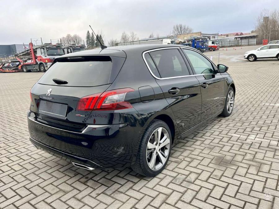 Black Peugeot 308 2019 in Taurage, with an engine capacity of 1.50 L and mileage of 125 thousand km for 9200 €, photo 9 on AUTOMOTO.COM.LV