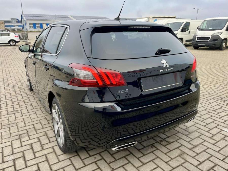 Black Peugeot 308 2019 in Taurage, with an engine capacity of 1.50 L and mileage of 125 thousand km for 9200 €, photo 10 on AUTOMOTO.COM.LV