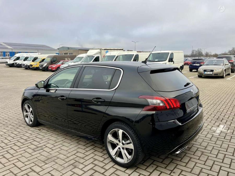 Black Peugeot 308 2019 in Taurage, with an engine capacity of 1.50 L and mileage of 125 thousand km for 9200 €, photo 11 on AUTOMOTO.COM.LV