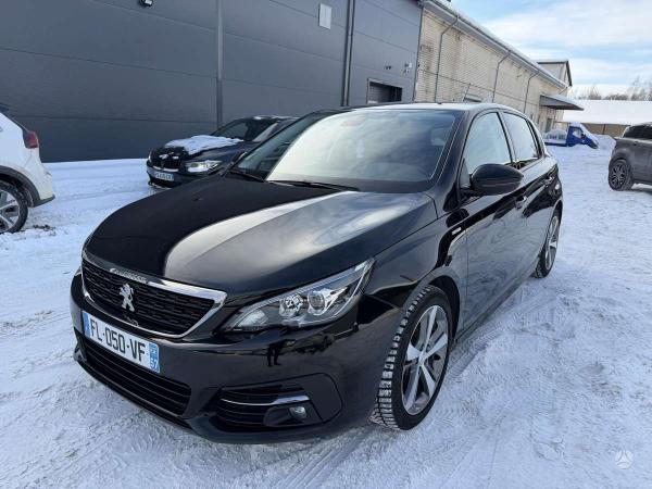 Melns Peugeot 308 2019 Tauragė, ar dzinēja tilpumu 1.20 L un nobraukumu 130 tūkst. km par 5500 €, foto  vietnē AUTOMOTO.COM.LV