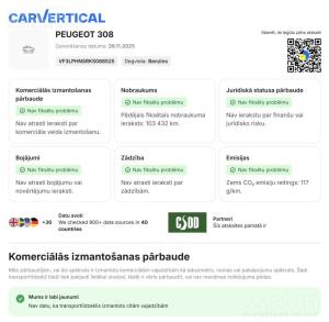 Черный Пежо 308 2019 в Рига, объемом двигателя 1.20 л и пробегом 147 тыс. км за 8690 €, фото 26 на AUTOMOTO.COM.LV