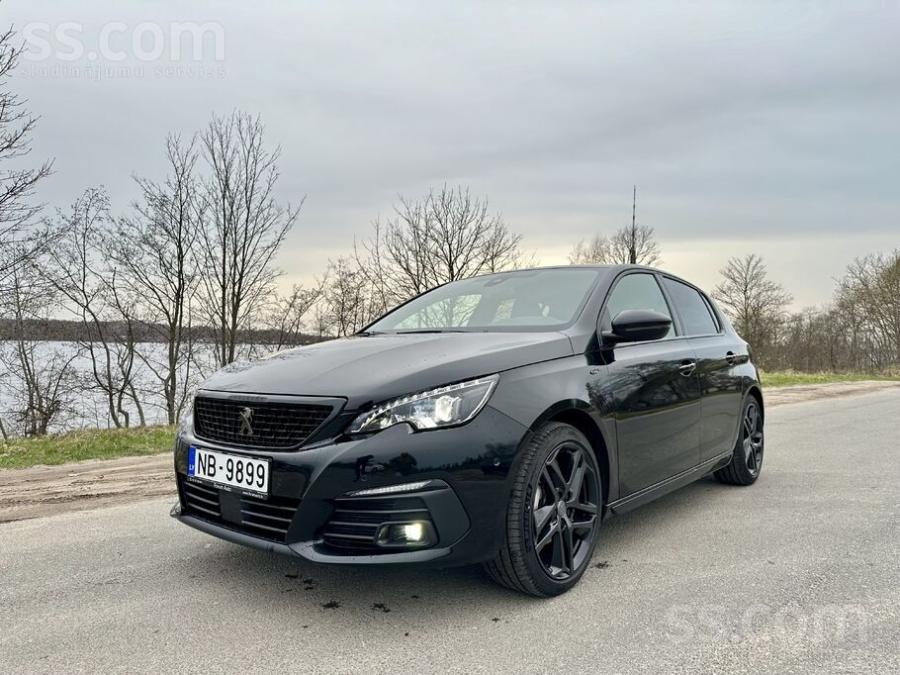Black Peugeot 308 2022 in Ogre, with an engine capacity of 1.20 L and mileage of 18 thousand km for 3300 €, photo 1 on AUTOMOTO.COM.LV