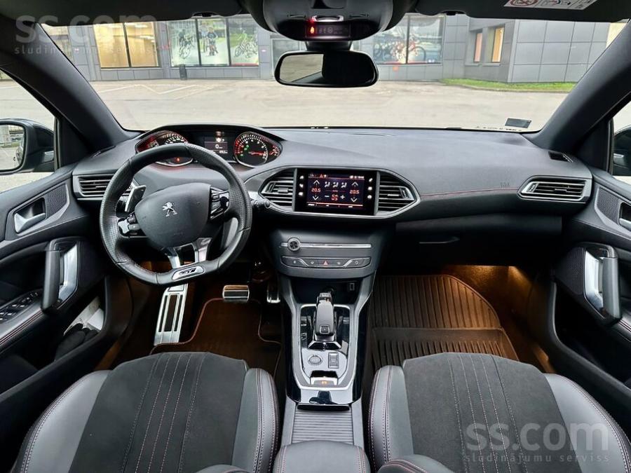 Black Peugeot 308 2022 in Ogre, with an engine capacity of 1.20 L and mileage of 18 thousand km for 3300 €, photo 9 on AUTOMOTO.COM.LV